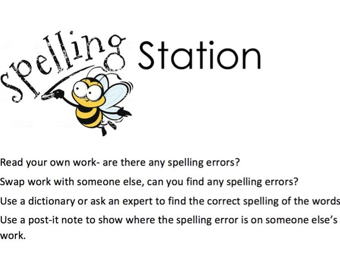 Editing writing stations | Teaching Resources