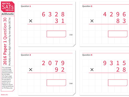 Number teaching resources: Multiplication and division | TES