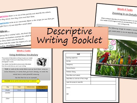 Descriptive Writing Home Learning/Revision | Teaching Resources