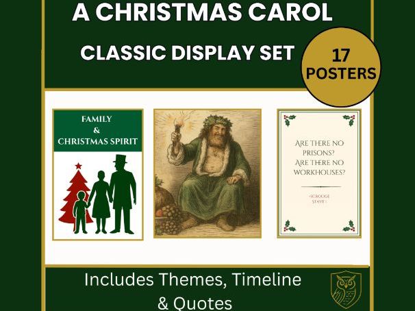 A Christmas Carol Classic Display Set- Themes, Quotes and visual ...