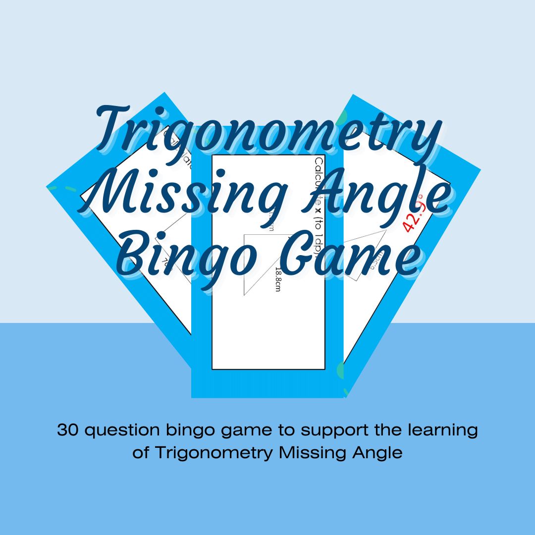 Trigonometry Missing Angle Maths Bingo Game Activity | Teaching Resources