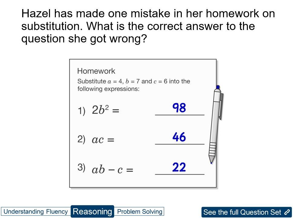 Algebraic Expressions With Substitutions