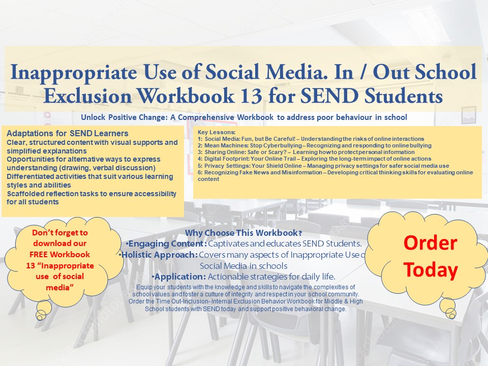 In / Out School Suspension Workbook 1. School Core Values. (High school ...