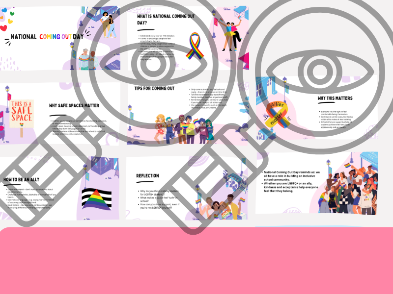 National Coming Out Day – LGBTQ+ Awareness & Inclusion Tutor Time ...