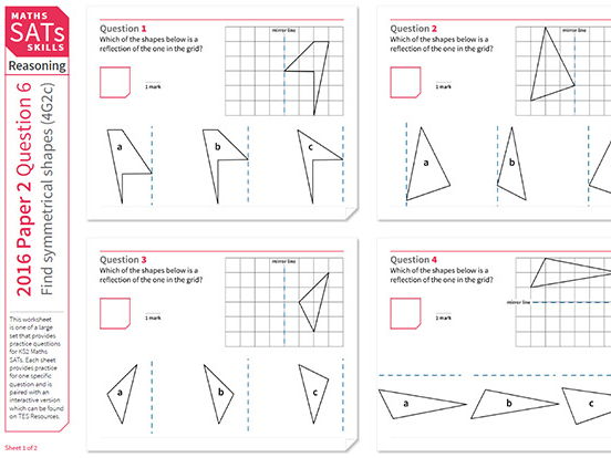 Primary geometry and measures teaching resources: Symmetry | TES