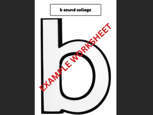 Set 1 Phonics 'b' Sound Collage Activity. | Teaching Resources