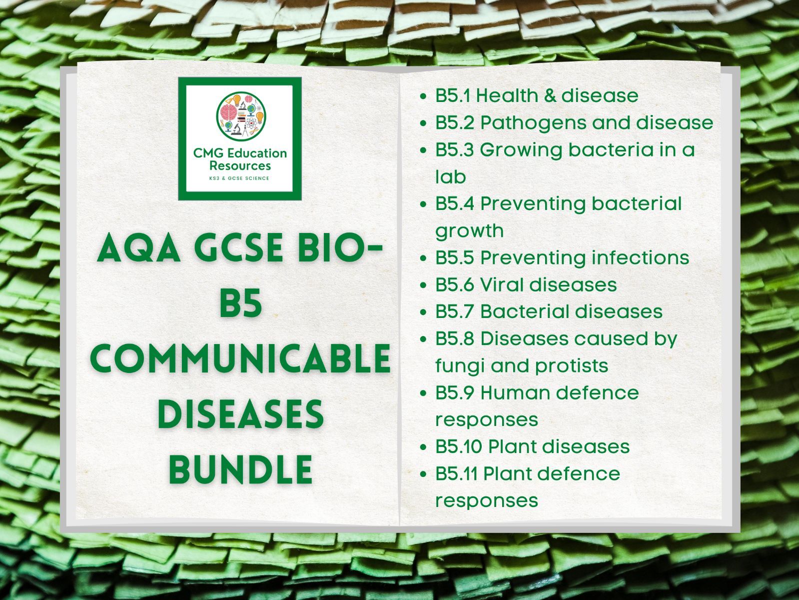 B5 Communicable diseases bundle (AQA 9-1 GCSE Biology | Teaching Resources