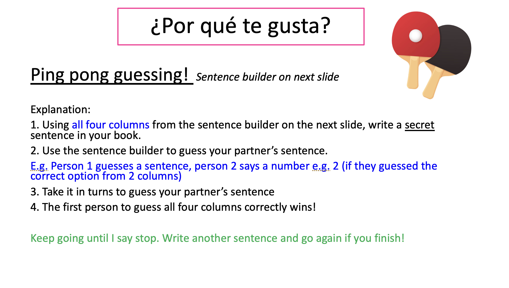 KS3 Spanish Free Time L4 ¿Por qué te gusta…? (PPT+SB) | Teaching Resources