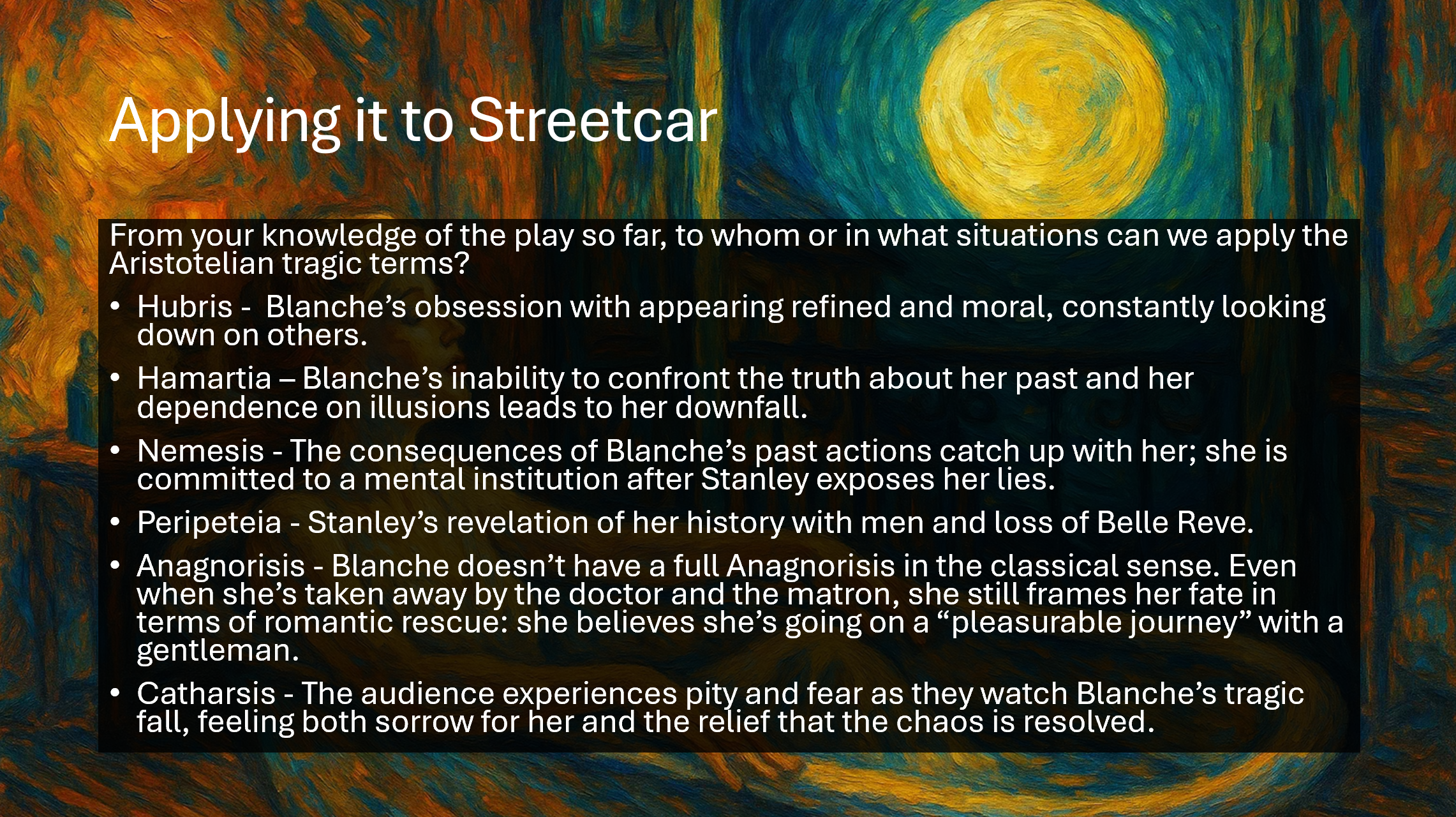 A Streetcar Named Desire: Scene 7 | Teaching Resources