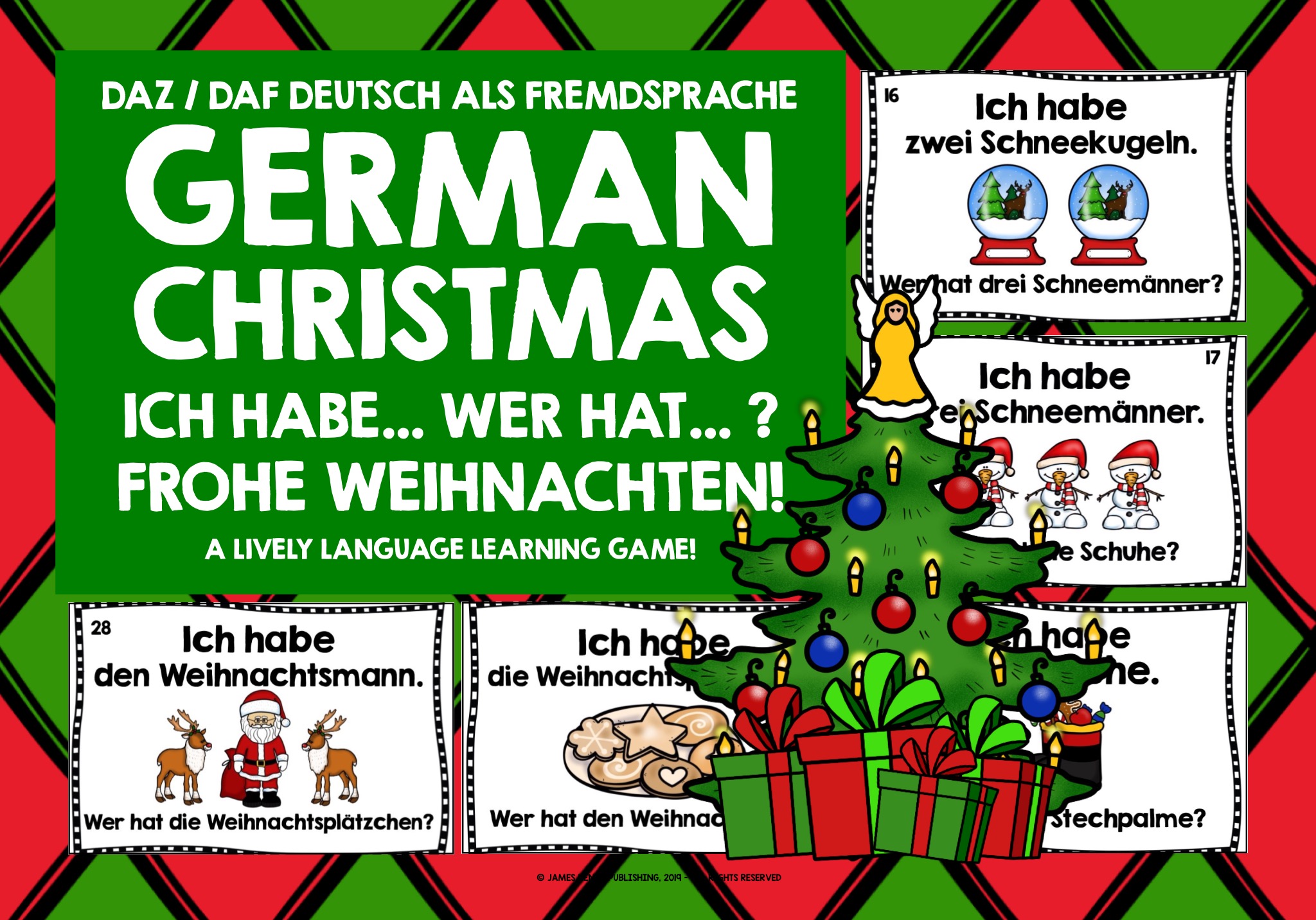 GERMAN CHRISTMAS I HAVE WHO HAS | Teaching Resources
