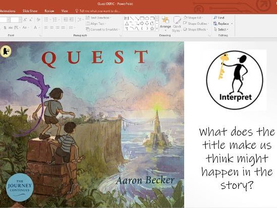 Quest Picture Book Whole Class Guided Reading DERIC Inference Focus ...