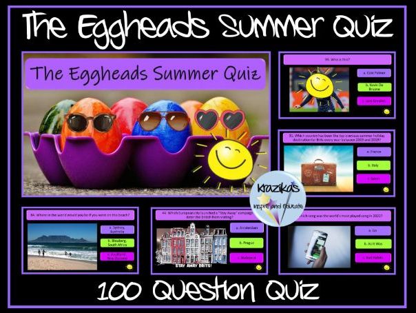 End of Year Quiz 2023 / Summer Quiz 2024 | Teaching Resources