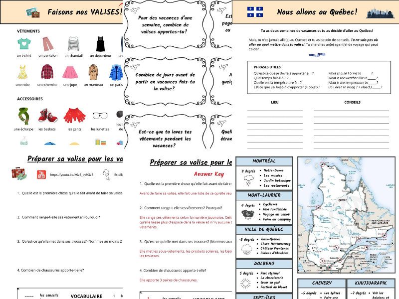 French Clothing / Preparing a Suitcase for Québec Travel - Full Lesson ...
