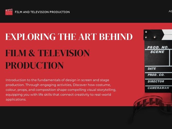 KS3 & KS4: Art & Textiles in Film & TV Production | Teaching Resources