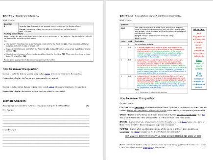Edexcel GCSE History Marking and Answering Guides | Teaching Resources