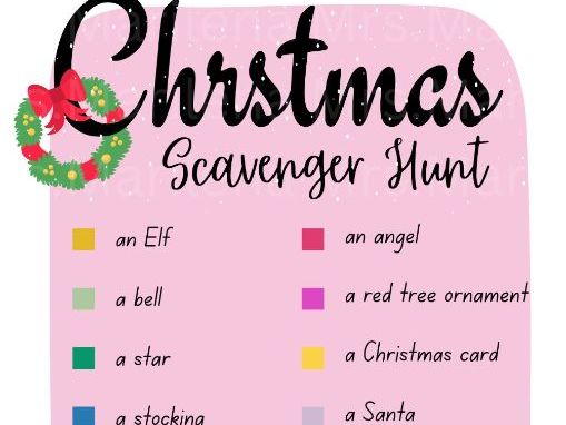 FREE Christmas Scavenger Hunt | Classroom Activity (via Email Sign-Up ...