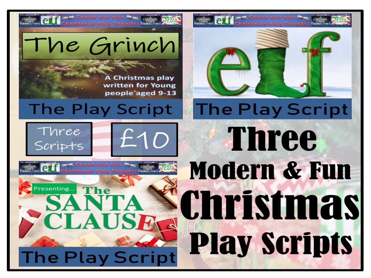 KS2 Drama - A Bundle of Three Modern and Fun Christmas Play Scripts ...