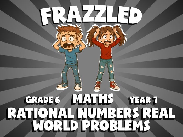 Rational Numbers Real World Problems FRAZZLED Maths Game | No-Prep Year ...