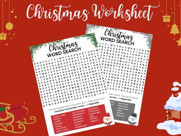 Christmas Wordsearch | Teaching Resources