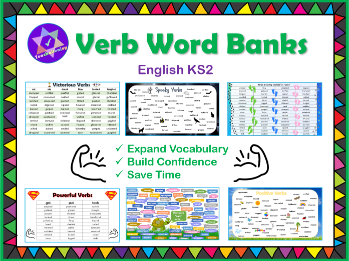 Verb Word Bank Pack | Teaching Resources