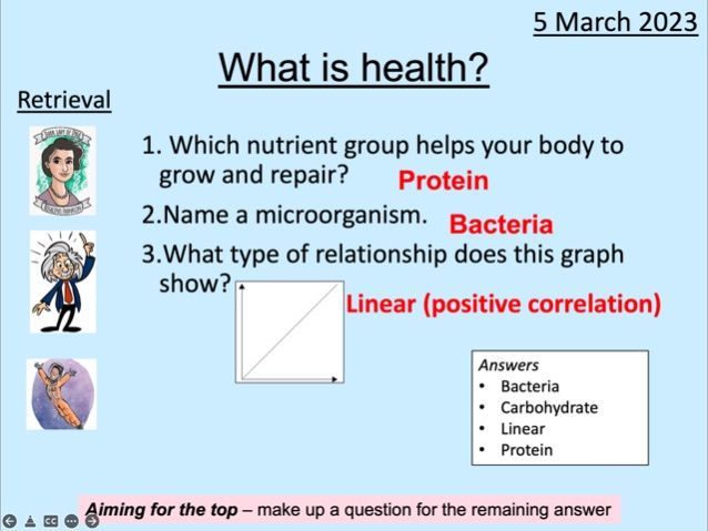 Year 9 Sports and Medical Science Week - Lesson 1 | Teaching Resources