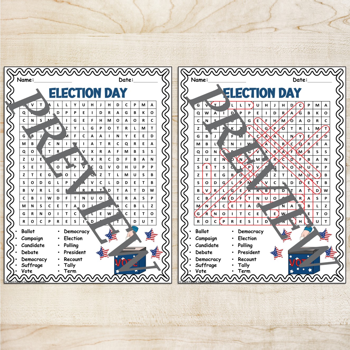 Election Day Activities 2nd Grade Word Search Coloring Page Worksheets ...