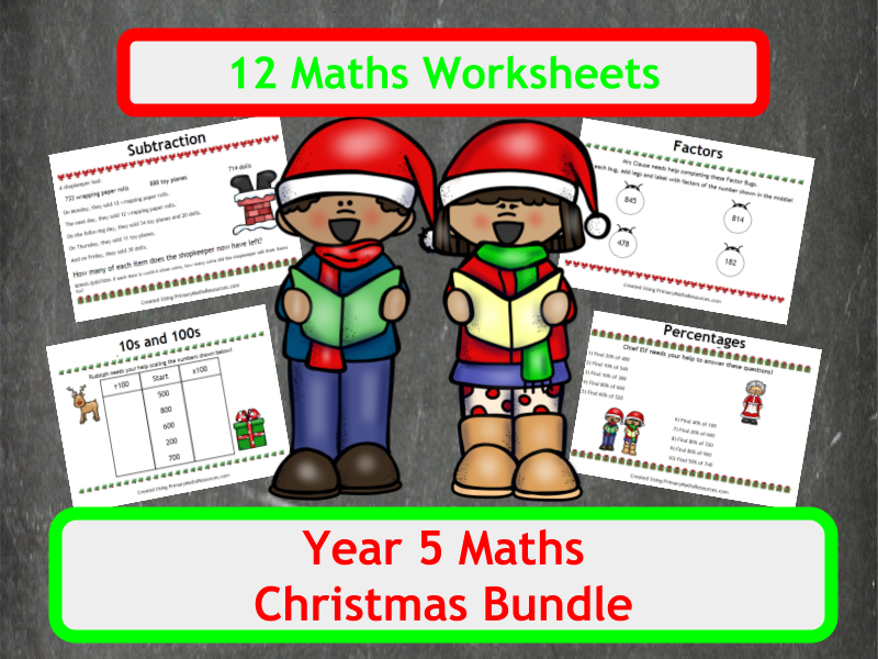 Christmas Maths Worksheets Year 5 Teaching Resources Christmas Maths Worksheets Year 5 Teaching Resources