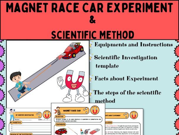 Magnet Race Car Experiment : STEM activities and Scientific Method ...