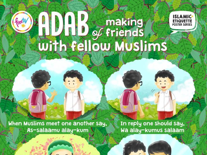 Islamic Etiquette Poster 06 - Making Friends | Teaching Resources