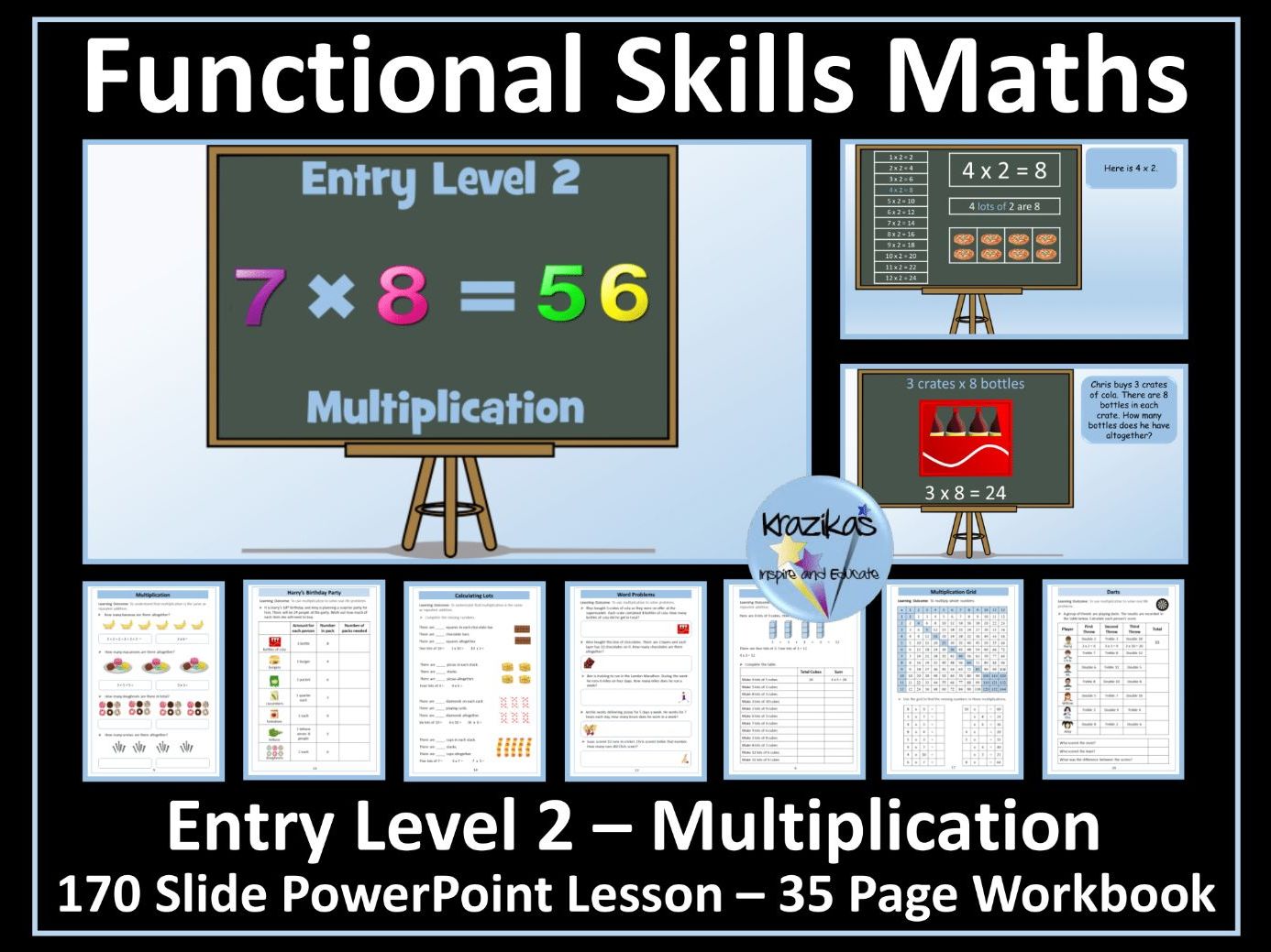 Multiplication Functional Skills Maths Entry Level 2 Teaching