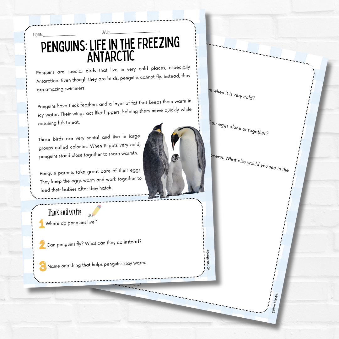 Differentiated Animal Reading Comprehension | Nonfiction Literacy Pack ...