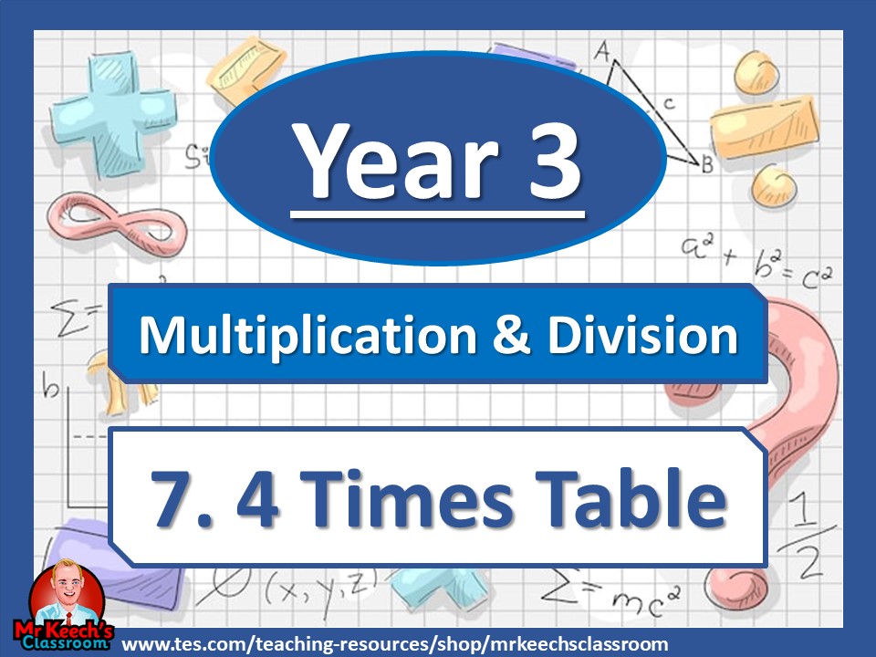 Year 3 Multiplication And Division 4 Times Table White Rose Maths