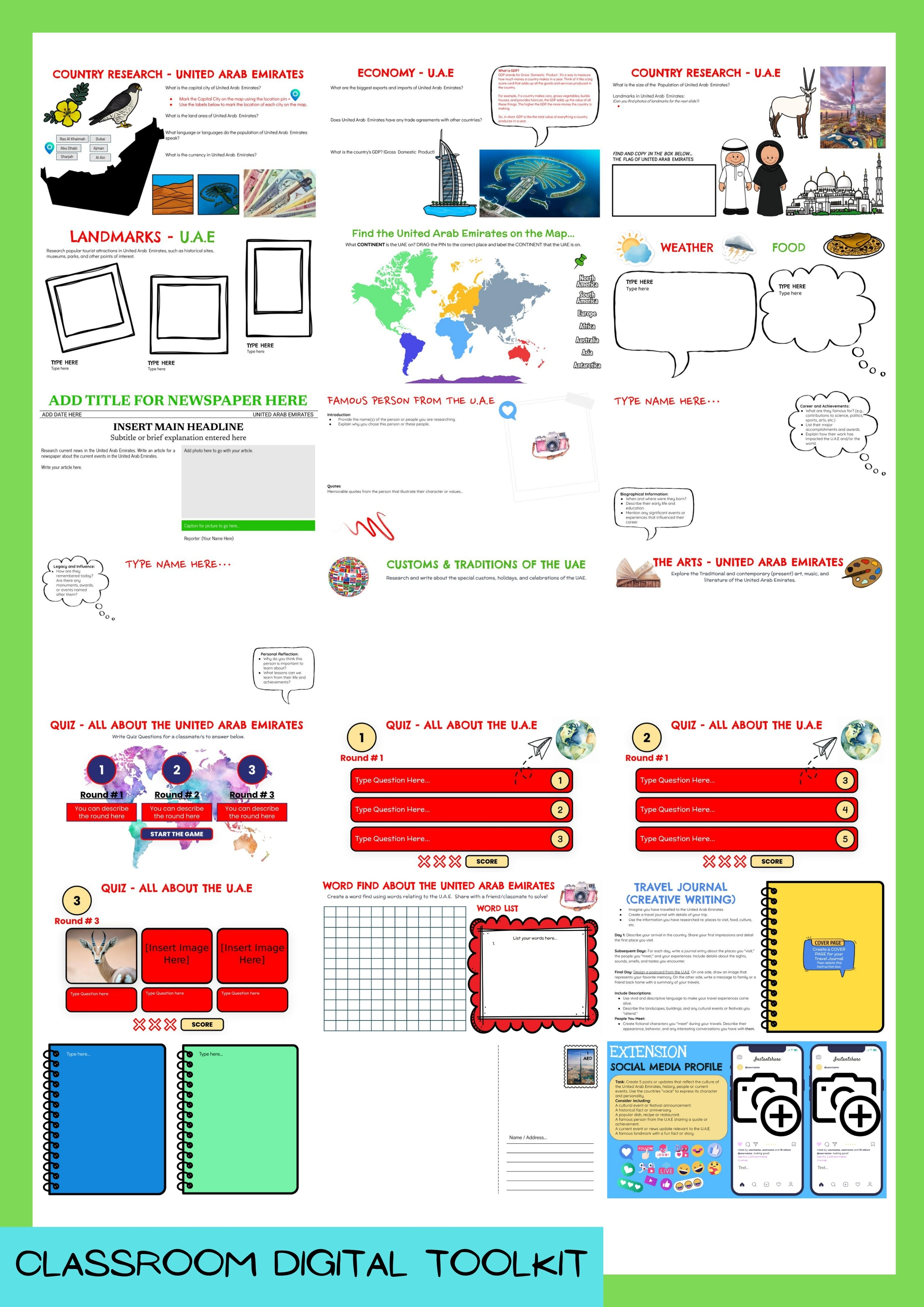 UNITED ARAB EMIRATES - Country Research Project (Google Slides ...