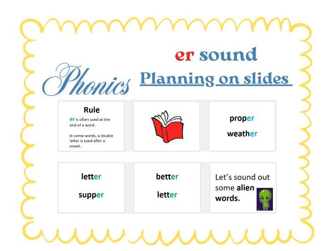 Year 1 Phonics er Sound Lesson | Teaching Resources