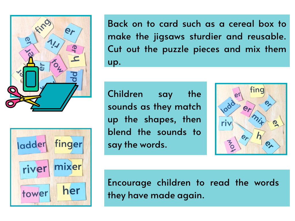 Er Phonics Jigsaw Puzzle SEN Digraph Game | Teaching Resources