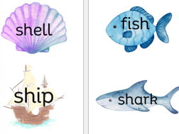 Phase 2 and Phase 3 mixed Under the Sea words | Teaching Resources