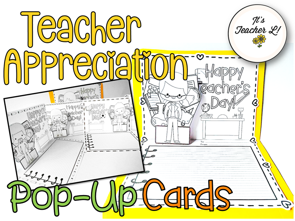 Teacher Appreciation | Teachers Day Pop-Up Card Project | Teaching ...