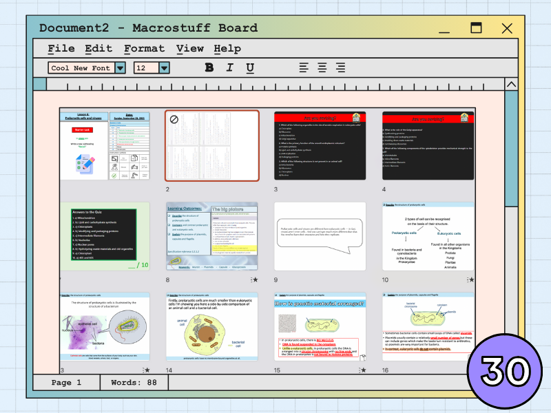 Prokaryotic Cells - AQA A-Level Biology – Section 2: Cells, Chapter 3.6 | Teaching Resources