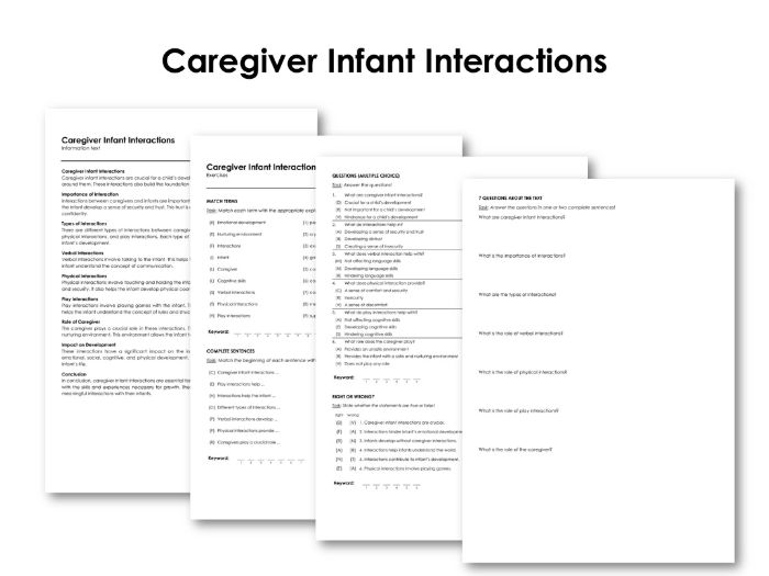 Caregiver Infant Interactions | Teaching Resources