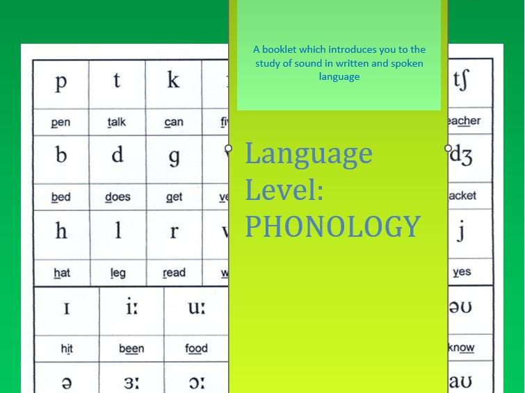 OCR A Level English Language Year 1: Course Booklet 6 - Phonology | Teaching Resources