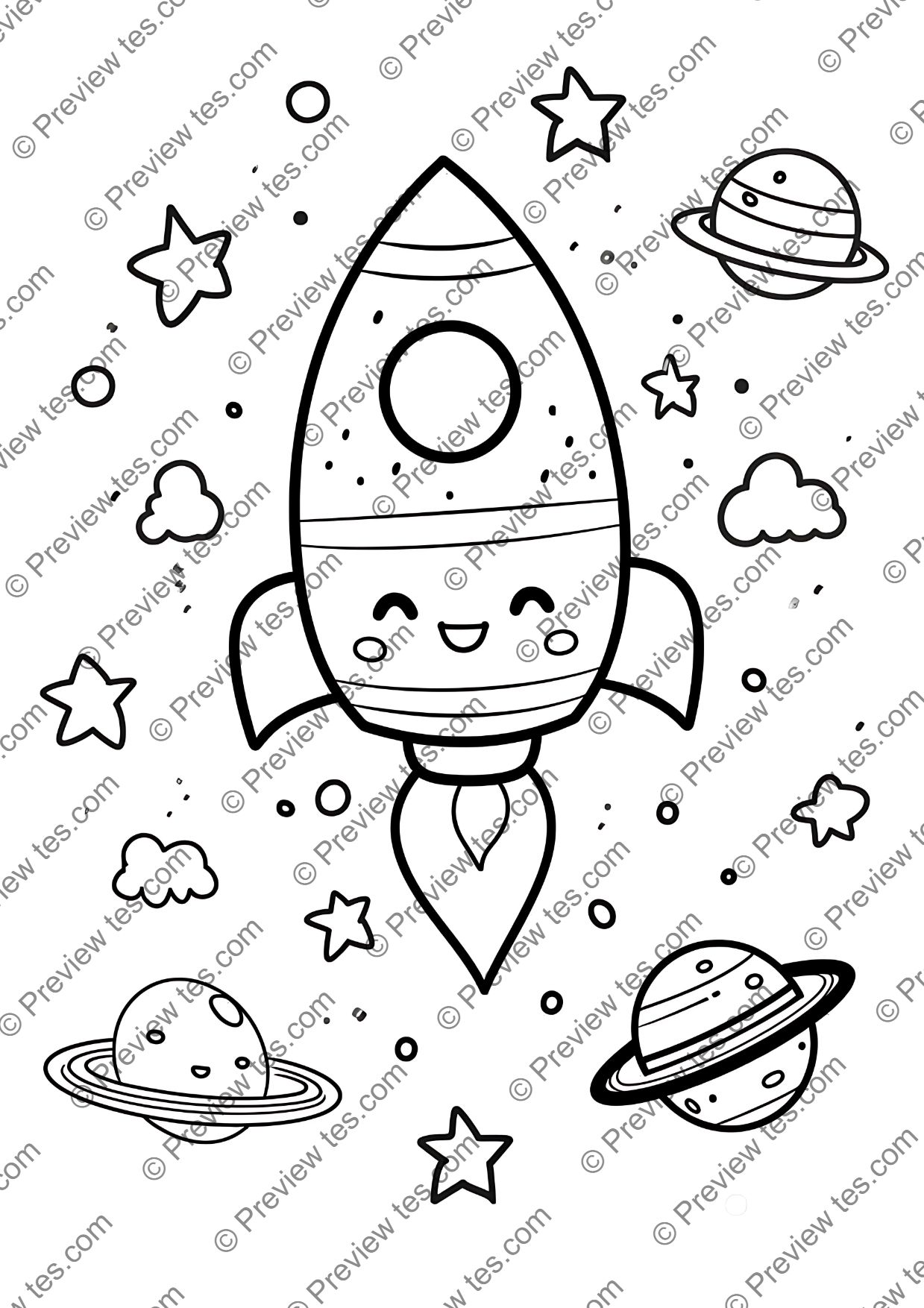 Space Coloring Pages | Astronaut Adventure Worksheets | Science ...