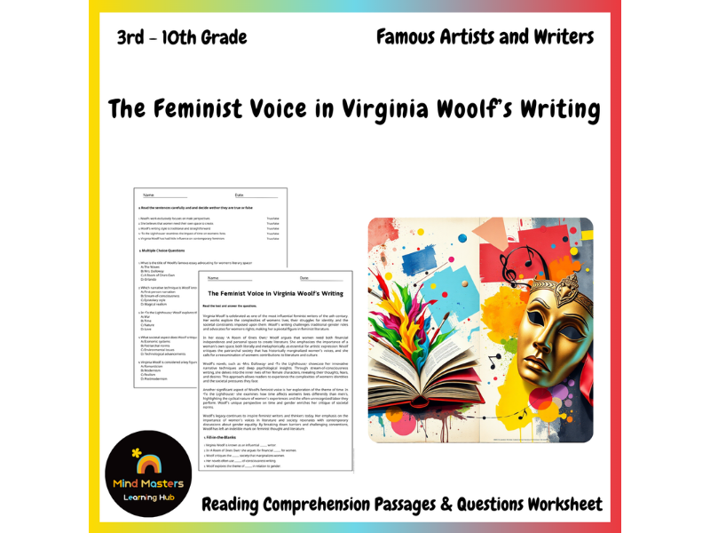 The Feminist Voice in Virginia Woolf’s Writing Reading Comprehension ...