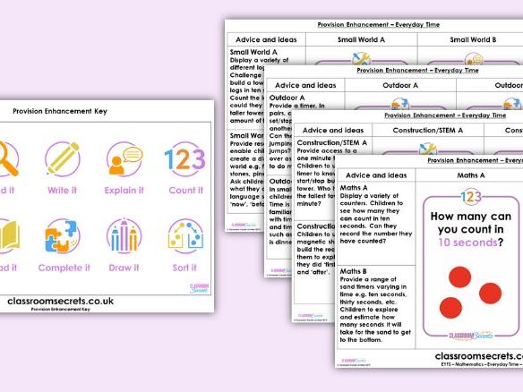Activities for Learning Time: EYFS Maths Resources ǀ Tes