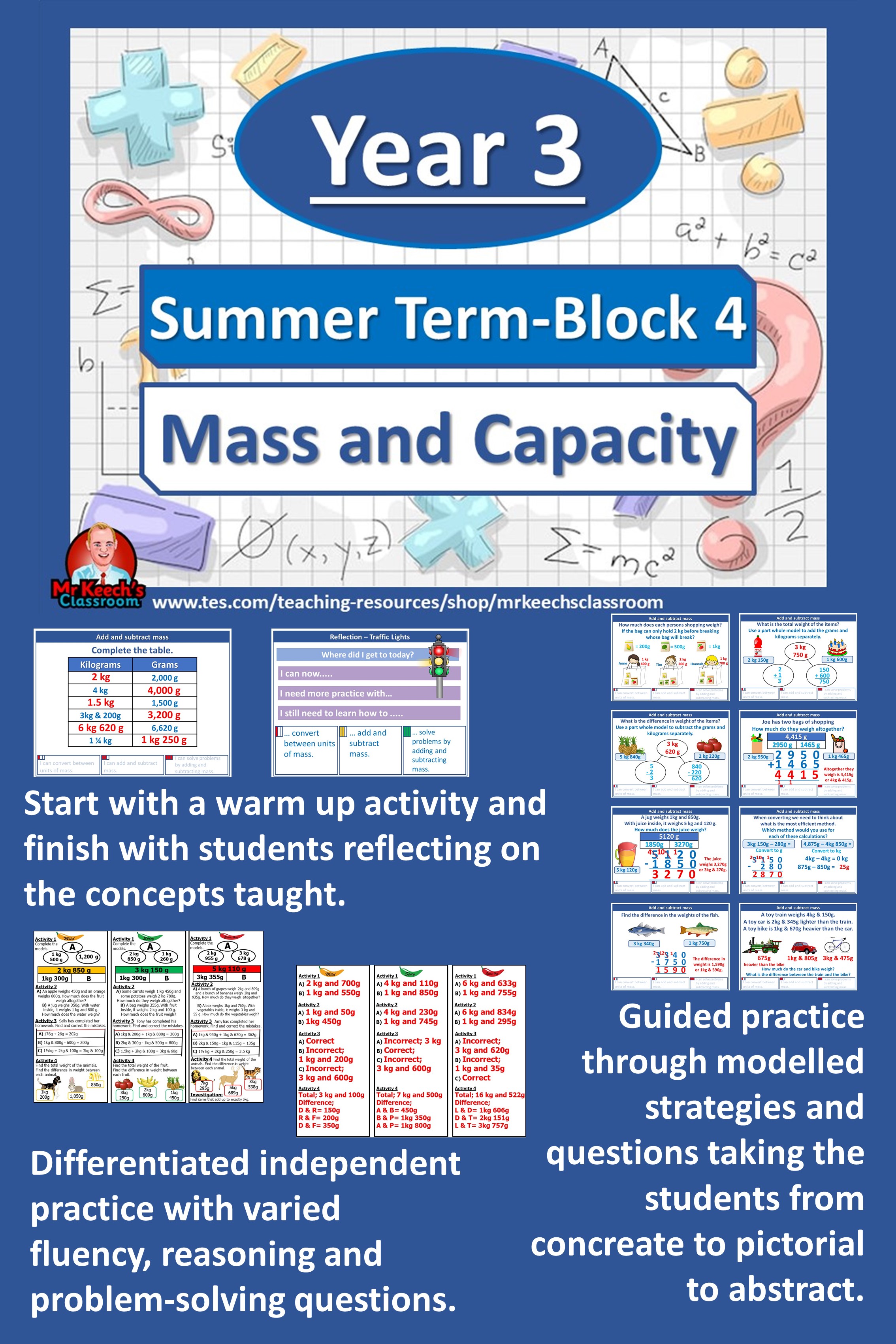 Year 3 - Mass and Capacity - Summer Block 4 - White Rose Maths ...