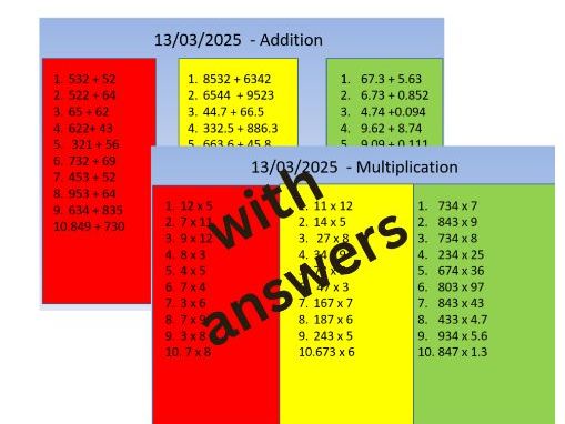 Year 5 / 6 Daily Calculations - Week 1 | Teaching Resources