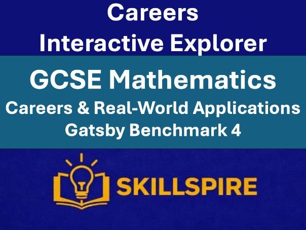 GCSE Maths Real-World Applications & Careers | Interactive Explorer ...