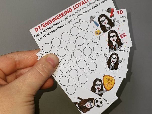 Student Loyalty Cards | Teaching Resources