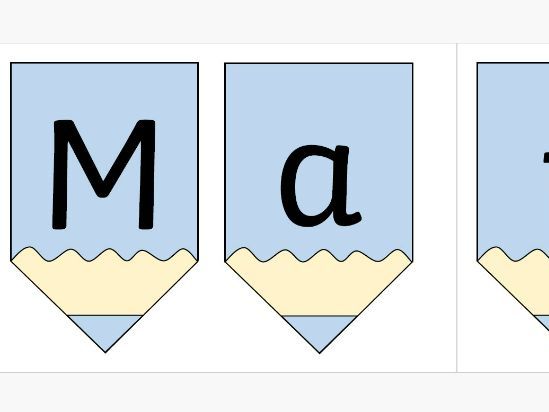 Coloured Pencil Display Bunting | Teaching Resources