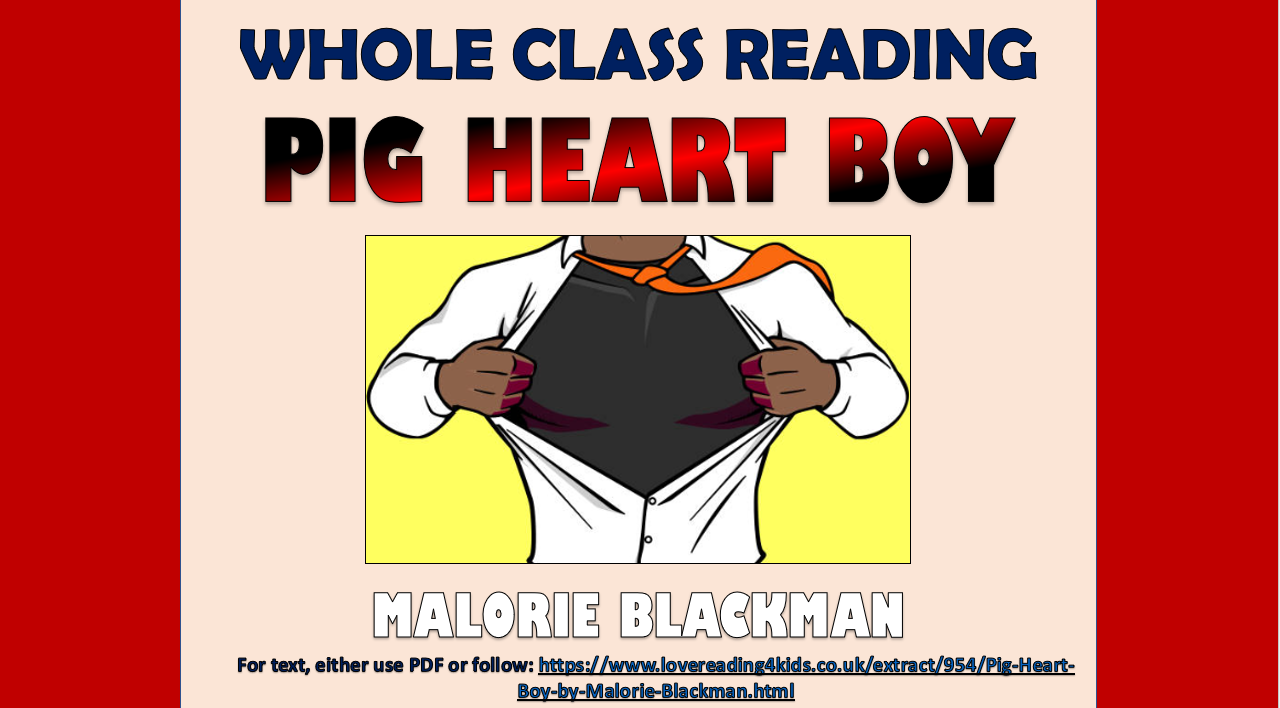 Pig Heart Boy - Whole Class Reading Comprehension Lesson! | Teaching ...