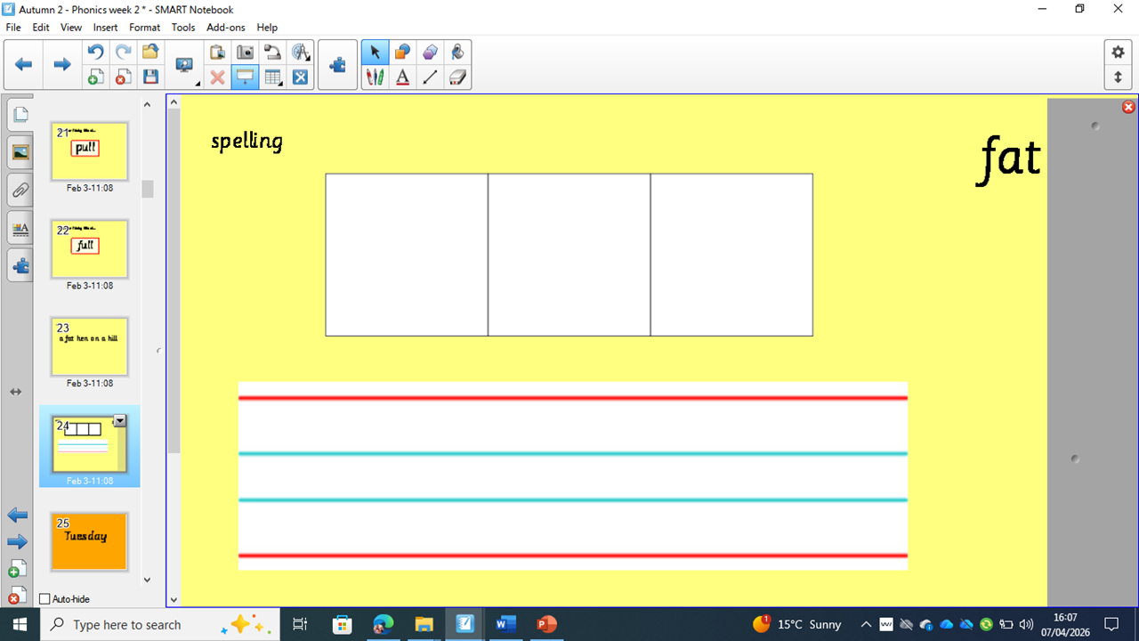 Phonics Smart Notebook boards - In line with Little Wandle - Autumn 2 ...